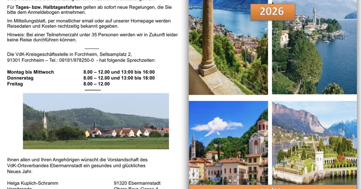VdK Jahresprogramm 2026 - Sozialverband VdK Bayern e.V.