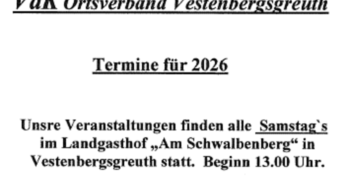 Termine 2026 - Sozialverband VdK Bayern e.V.