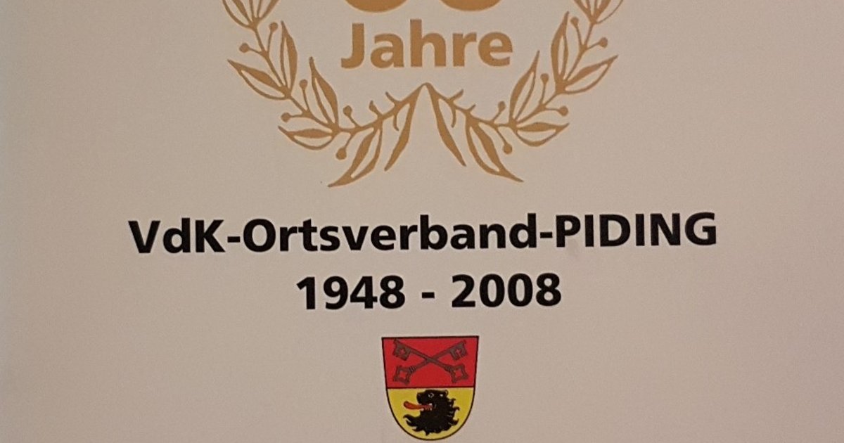 zur Geschichte des Pidinger Vdk - Sozialverband VdK Bayern e.V.
